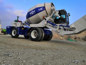 Self Loading Concrete Mixer-Automatic Load, Mix, and Discharge