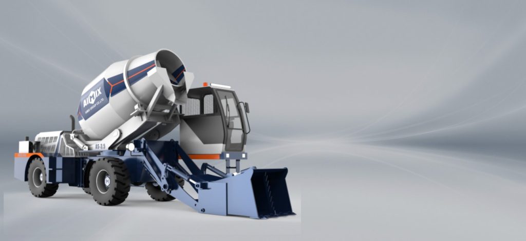 Self Loading Concrete Mixer-Automatic Load, Mix, and Discharge