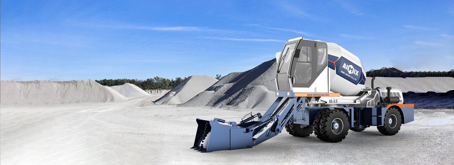 Self Loading Concrete Mixer-Automatic Load, Mix, and Discharge